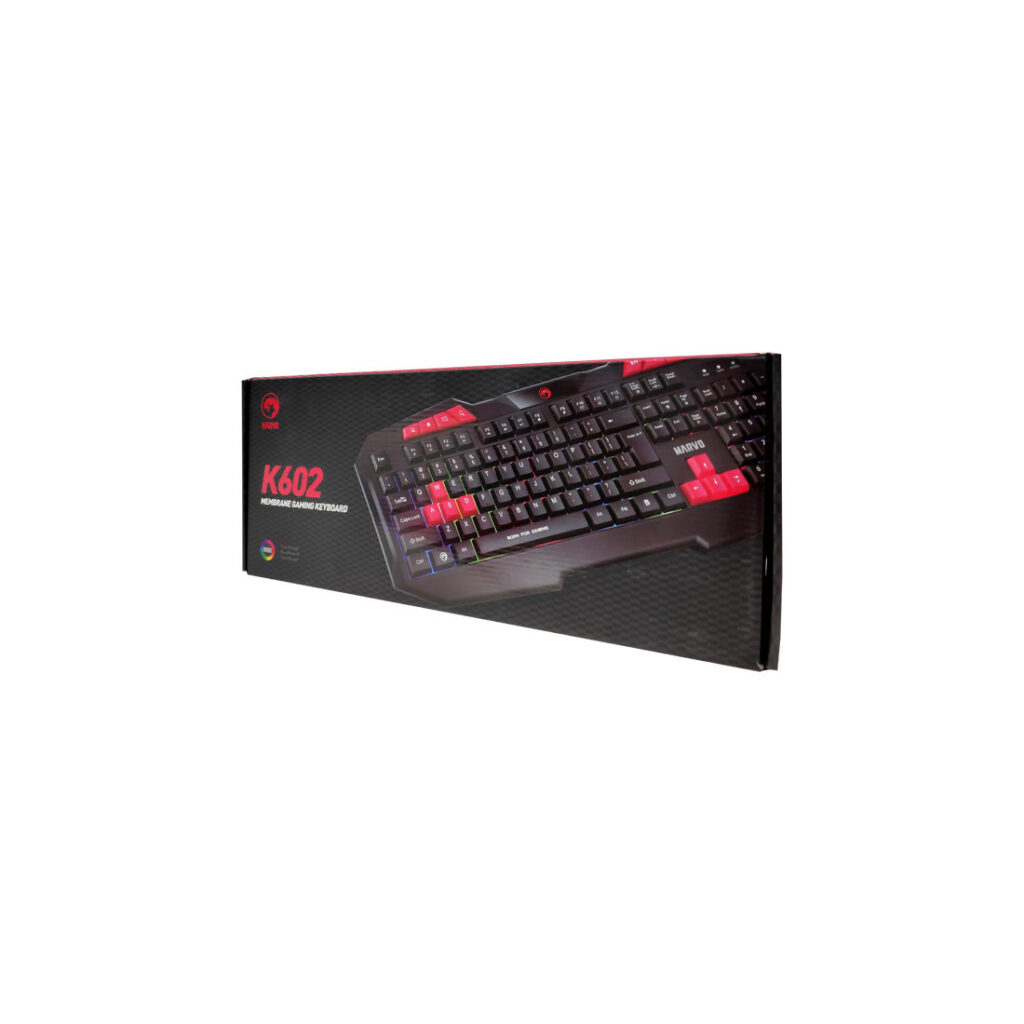 MARVO K602 CLAVIER MEMBRANE GAMING KEYBOARD - Musical Paradise | CD ...