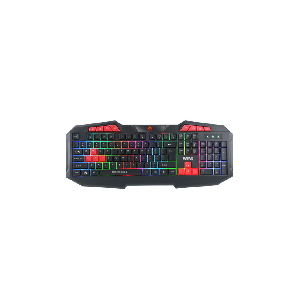 MARVO K602 CLAVIER MEMBRANE GAMING KEYBOARD - Musical Paradise | CD ...