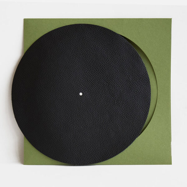 Simply Analog Turntable Slipmat Leather Premium Black Musical